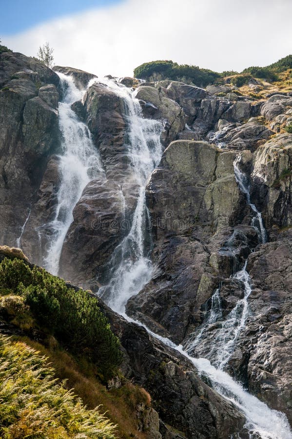 Mountain waterfall stock photo. Image of water, mountain - 83506974