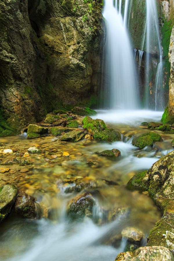 Mountain Waterfalls in the Transylvanian Alps Stock Photo - Image of ...