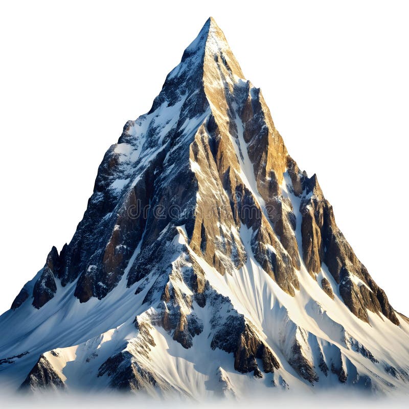 Mountain in White Background the Name of Hight Stock Illustration ...
