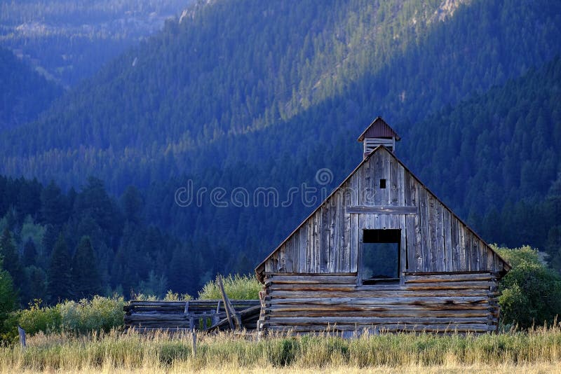 Mountain Wilderness Old Barn Vintage Building Abandoned Stock Image ...
