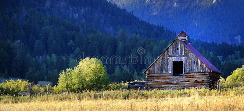Mountain Wilderness Old Barn Vintage Building Abandoned Stock Image ...