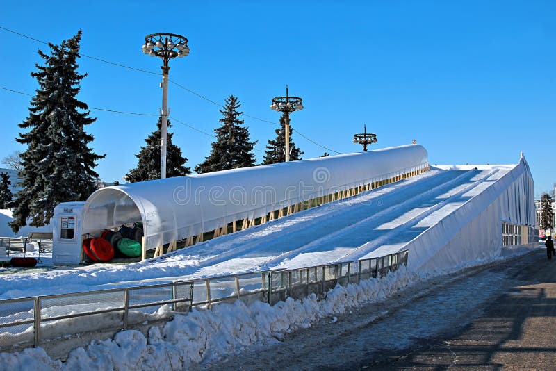 Mountain for Winter Ice Sledding Stock Image - Image of cold, russia ...