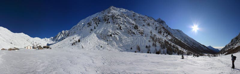 Mountain winter panorama stock image. Image of nice, nature - 20195731