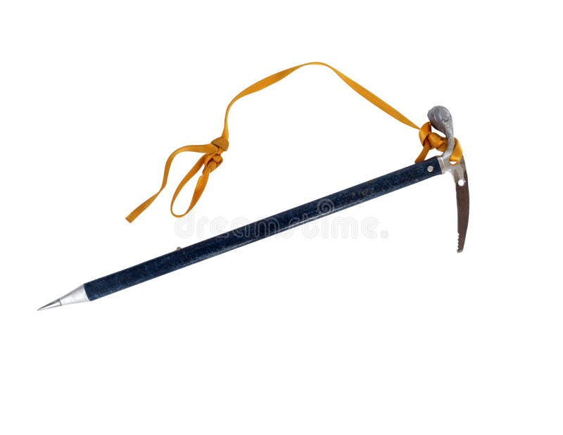Mountaineering Ice Axe stock image. Image of cane, strap - 11351599
