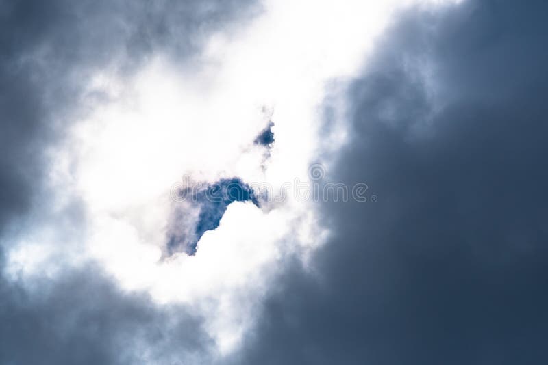Mountainous Cumulus Clouds Boiling in the Bright Blue Summer Sky Stock ...