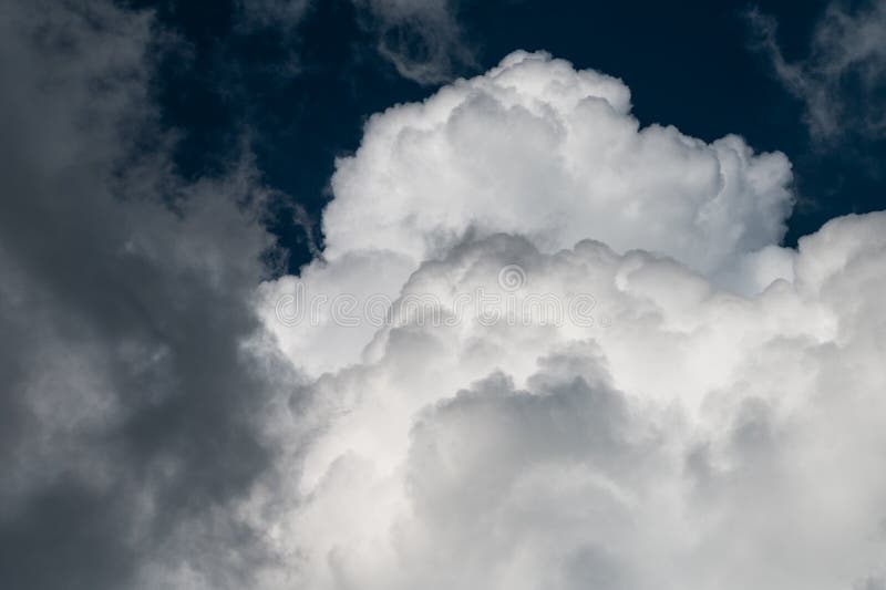 Mountainous Cumulus Clouds Boiling in the Summer Sky Stock Photo ...