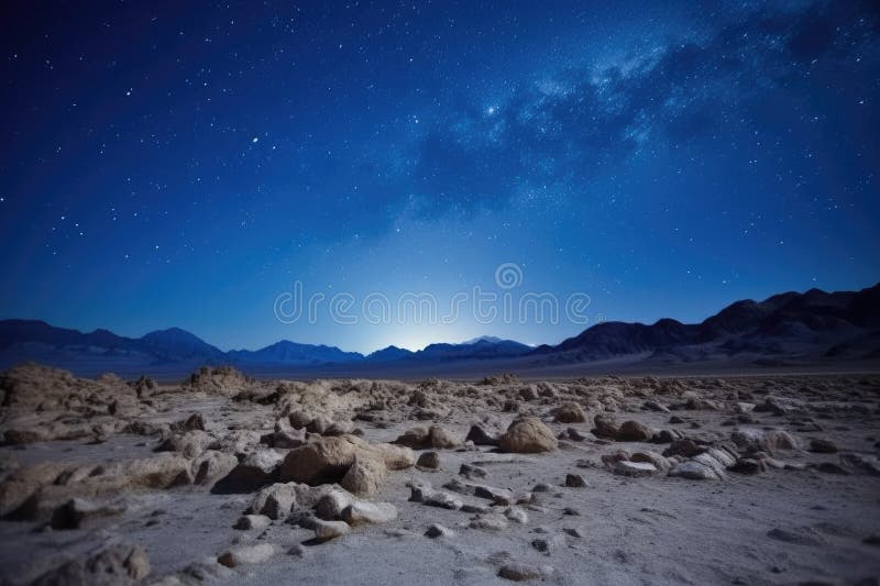 Mountainous Desert with Colorful Cloudy Sky Stock Photo - Image of holy ...