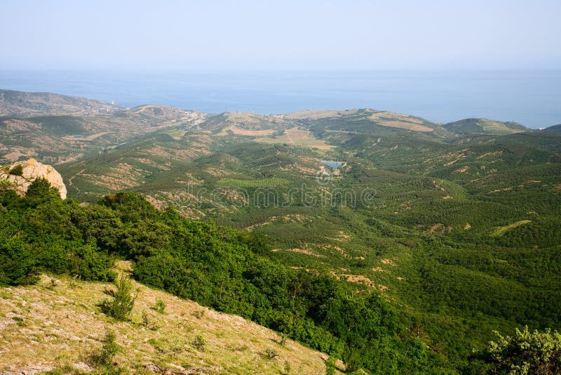 Scenic hillside landscape stock image. Image of rolling - 7205379