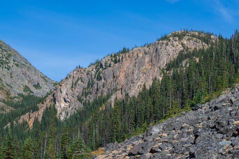 Mountainous Wilderness of Northern BC Canada Stock Image - Image of ...