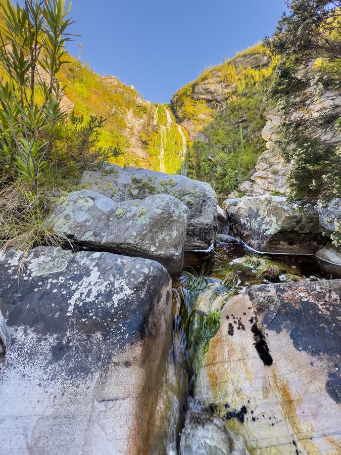 A Beautiful and Cool Rock Pool in the Mountains. Stock Photo - Image of ...
