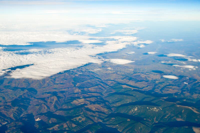 Mountains Aerial View of in Georgia Stock Image - Image of outdoors ...