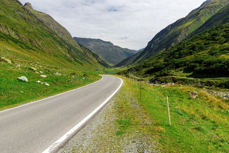 The Mountains Along the Silvretta High Alpine Road, Austria Stock Image ...