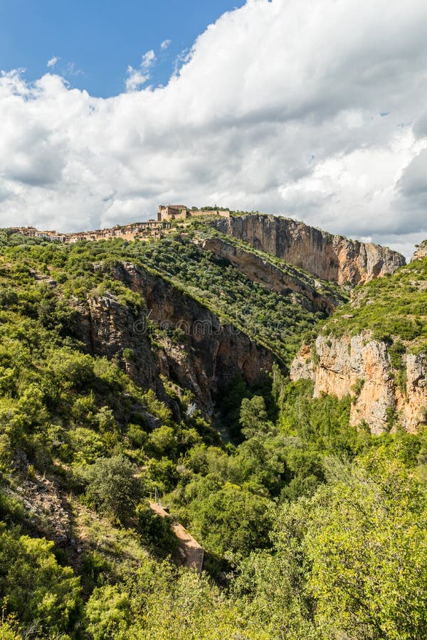 Mountains in Alquezar, Spain Stock Image - Image of alquezar, landscape ...