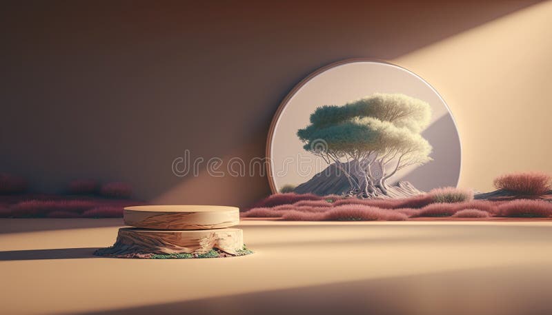 Mountains.American Canyons.Studio Background.Presentation Podium ...