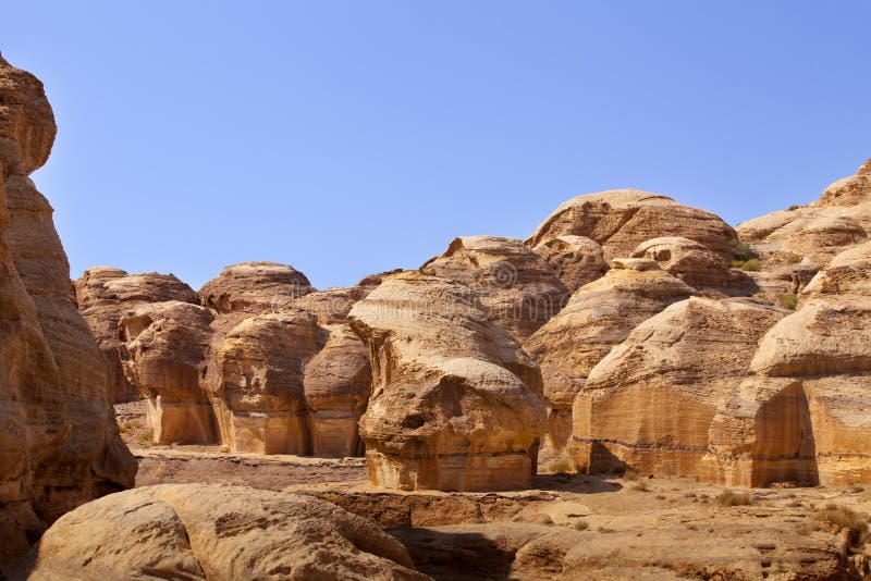 Mountains Around Petra Valley. Jordan, Petra Stock Image - Image of ...