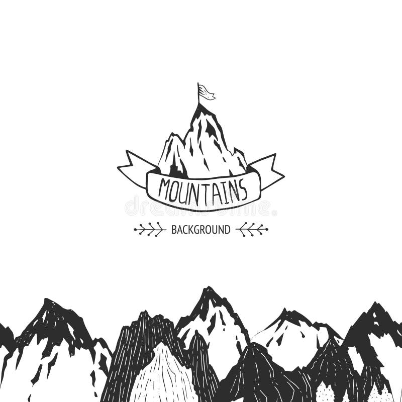 Seamless Mountain Range Design Stock Illustrations – 849 Seamless ...