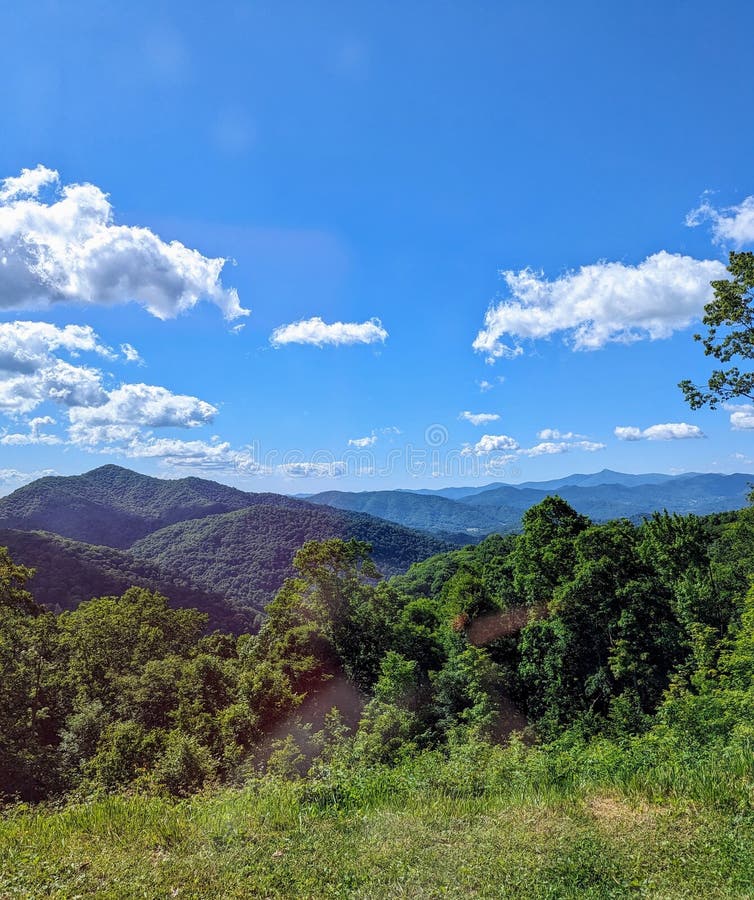 Mountains of the Blue Ridge in North Carolina in Spring Stock Photo ...