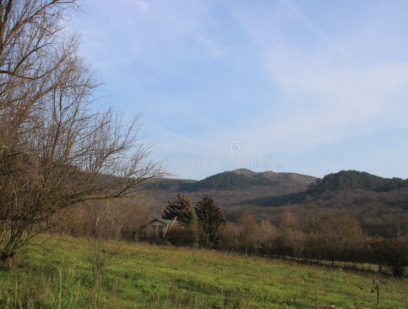 Mountains at Budakeszi stock photo. Image of lake, view - 265056618