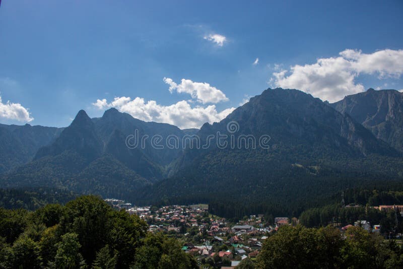 Mountains in Busteni, Romania. Editorial Stock Image - Image of foglie ...