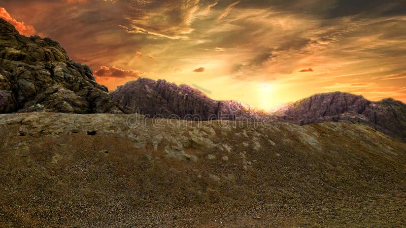 Mountains Catching Sunlight Stock Image - Image of hills, egypt: 169186267