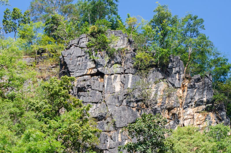 Mountains cliff stock image. Image of forest, spring - 58428295