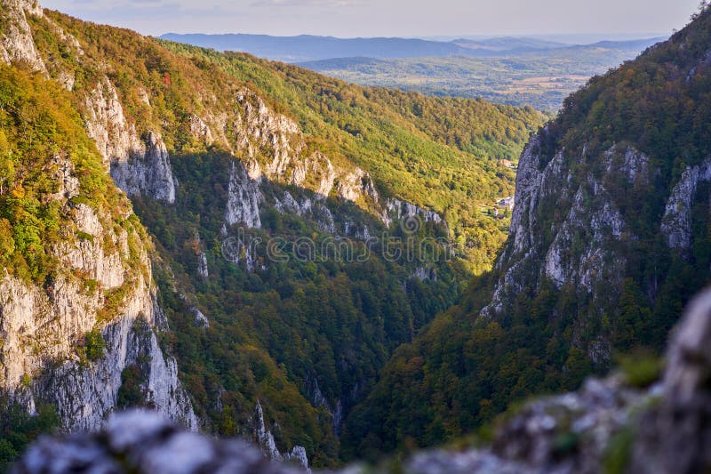 Mountains with Cliffs and Forests Stock Photo - Image of road, colorful ...