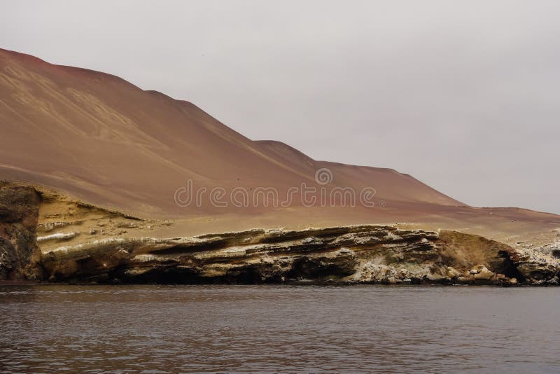 Mountains and Cliffs in Paracas National Reserve, Peru Stock Photo ...
