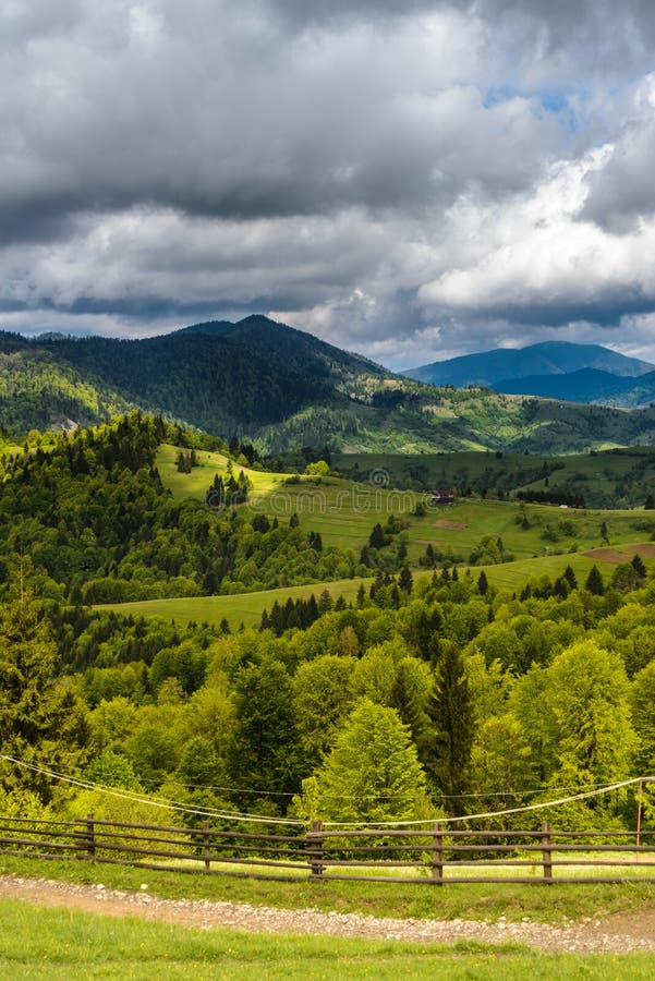 Mountains in Clouds in Ukraine Stock Image - Image of scenery, blue ...