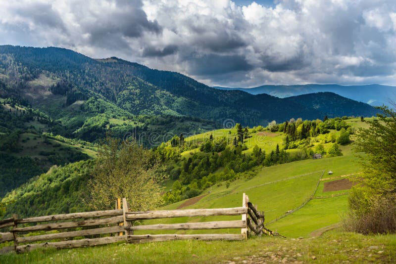 Mountains in Clouds in Ukraine Stock Image - Image of beautifully ...