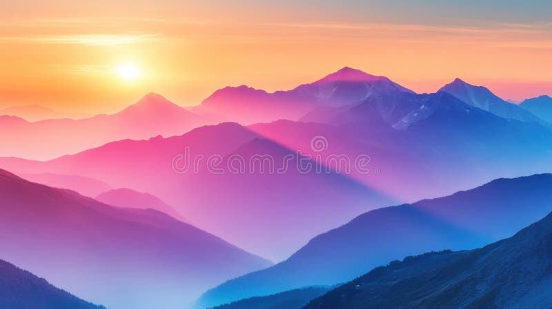 The Mountains are Covered in a Beautiful Array of Colors, Including ...