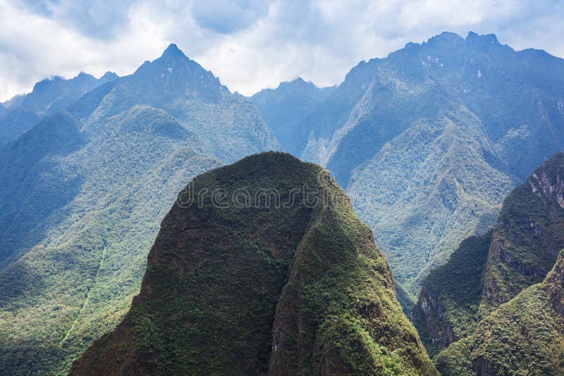 Mountains Covered with Forest Stock Photo - Image of peru, valley ...