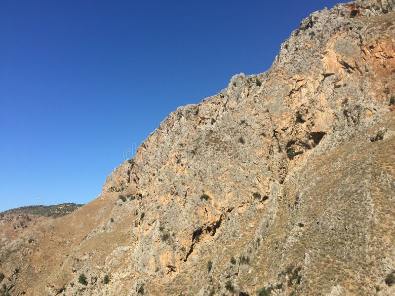 Mountains in Crete stock photo. Image of rocky, greek - 75966698