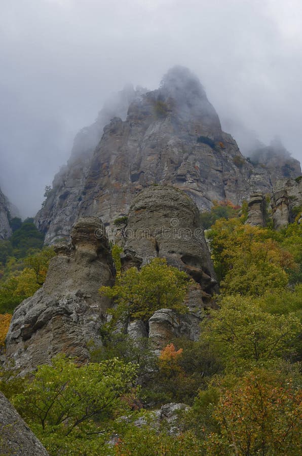 Mountains of Crimea stock photo. Image of pine, crimea - 117060346