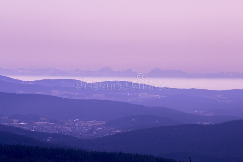 Mountains in the distance stock photo. Image of winter - 46911782