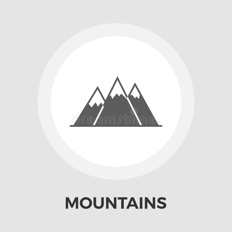 Mountains Flat Icon stock vector. Illustration of vector - 92002167