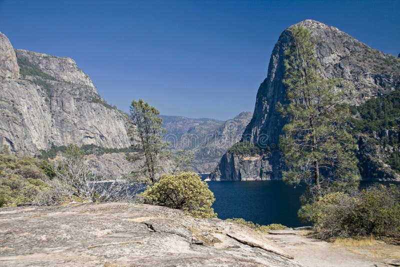 Hetch Hetchy Lake Reservoir and Stock Photo - Image of reservoir ...