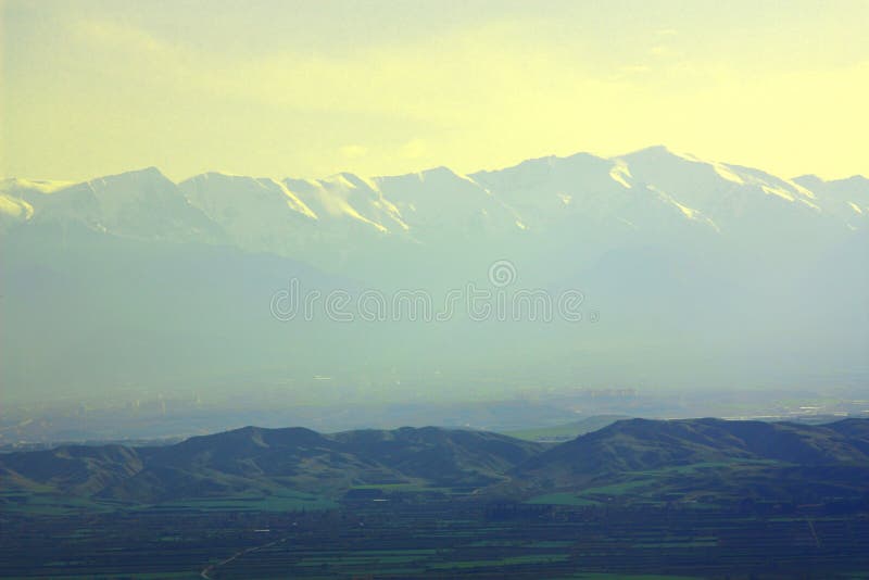 Mountains on horizon stock photo. Image of blue, summer - 20055236
