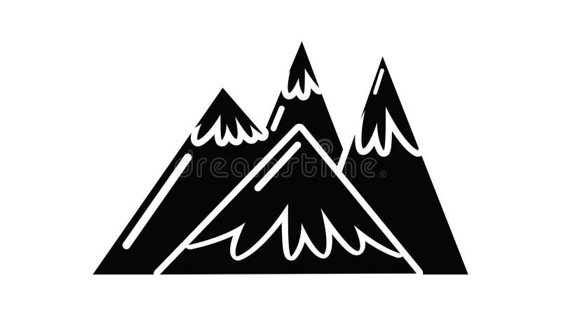 Mountains icon animation stock footage. Video of animation - 222284534