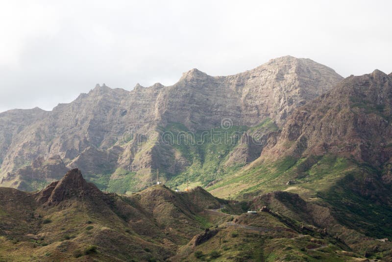 Mountains of the Island of Sao Nicolau, Cape Verde Stock Photo - Image ...