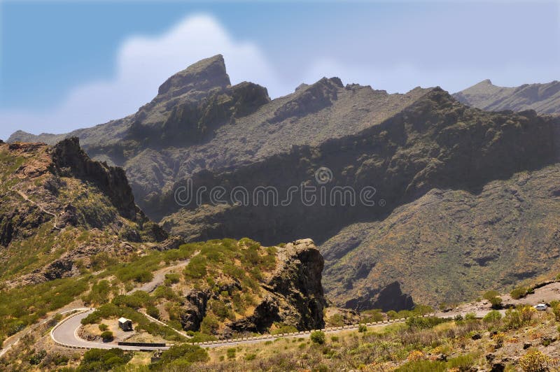 Mountains in the Island of Tenerife Stock Photo - Image of canary ...