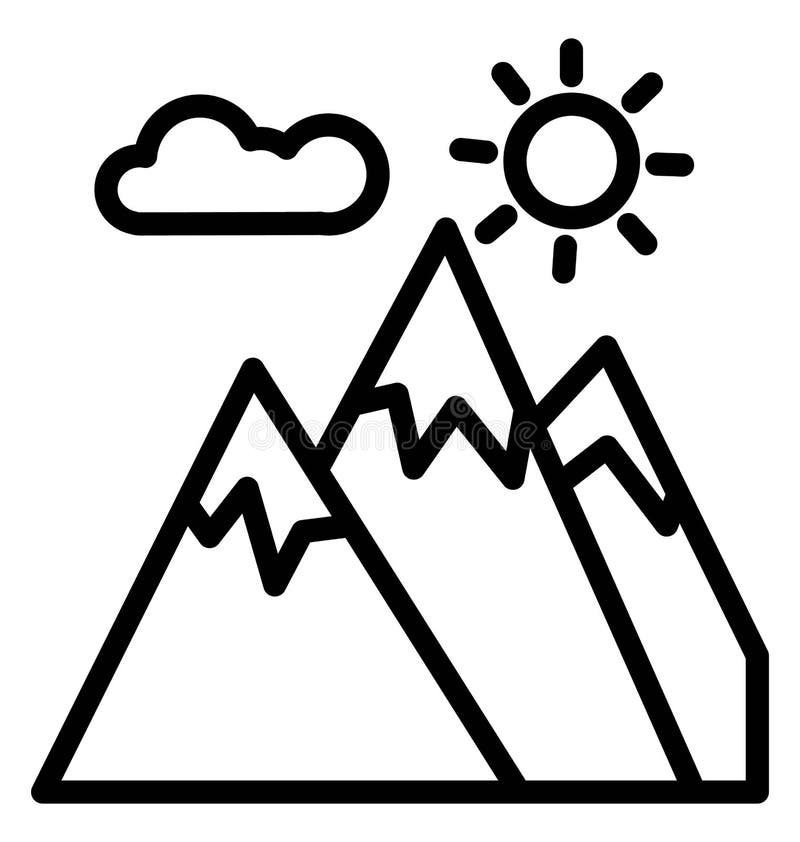 Mountains Isolated Vector Icon Use for Travel and Tour Projects Stock ... Mountains Isolated Vector Icon Use for Travel and Tour Projects Stock ...
