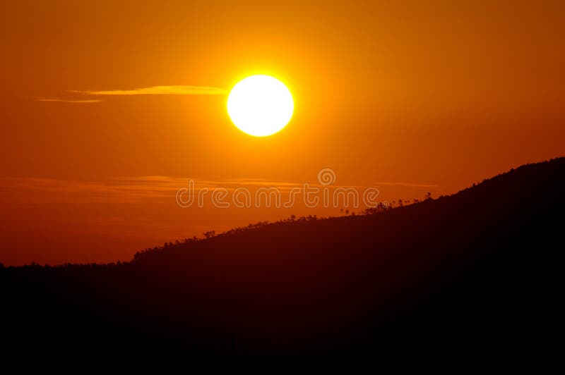 Mountains of Java Indonesia Sunrise Stock Photo - Image of silhouette ...