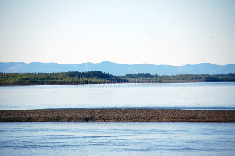 Mountains at Kolyma River Russia Stock Image - Image of geological ...