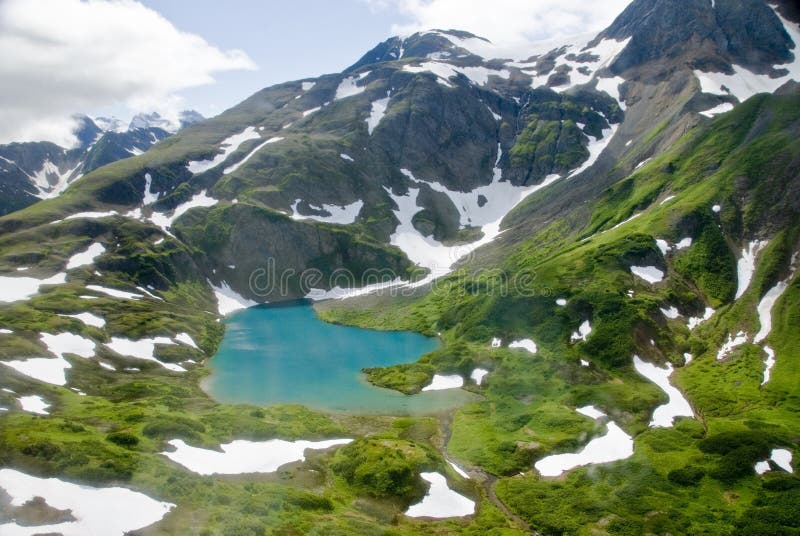Mountains Lake in Alaska stock photo. Image of blue, warming - 3153000