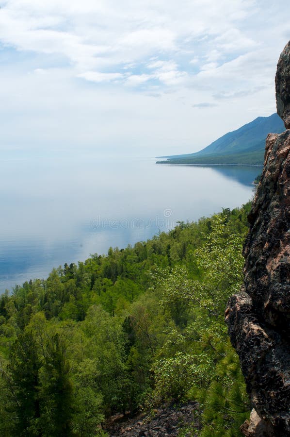 Mountains on Lake Baikal stock image. Image of climate - 82352815