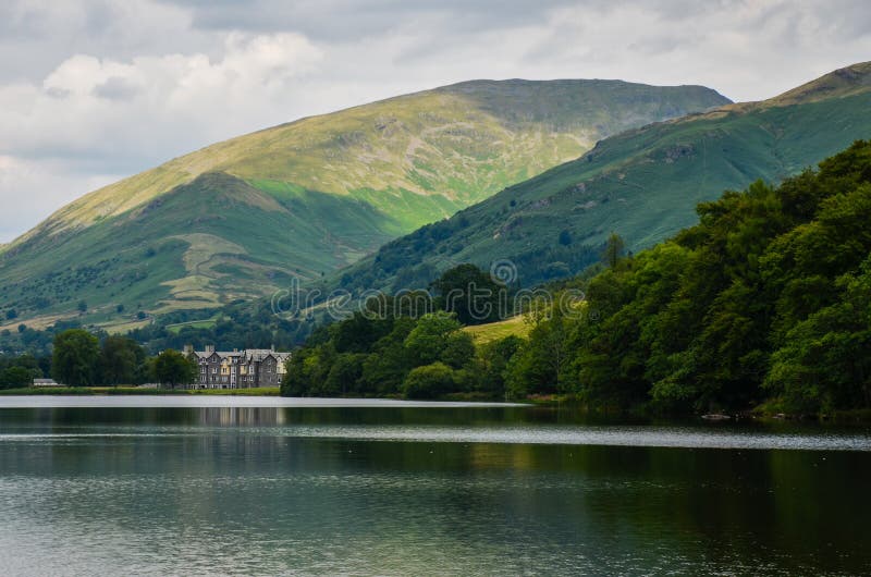 Mountains an a Lake View Lake District National Park UK Stock Image ...