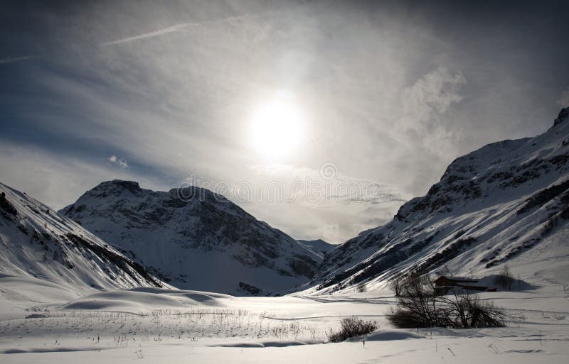 Mountains landscape stock photo. Image of valdesere, winter - 48078790