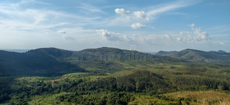 Mountains Landscape on the South Borneo Stock Photo - Image of valley ...