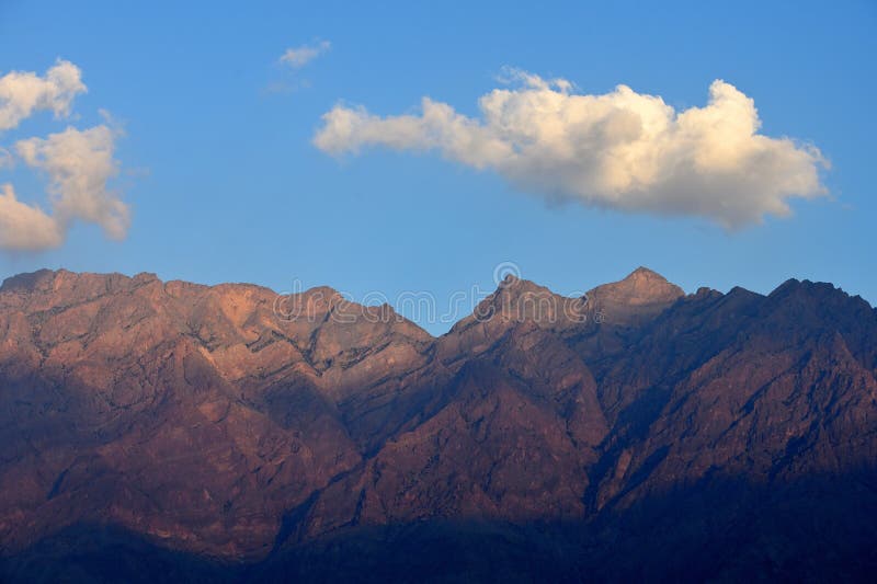 Mountains Landscape in Sultanate of Oman Stock Image - Image of east ...