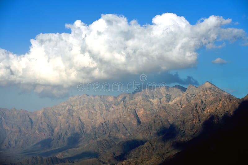 Mountains Landscape in Sultanate of Oman Stock Image - Image of middle ...